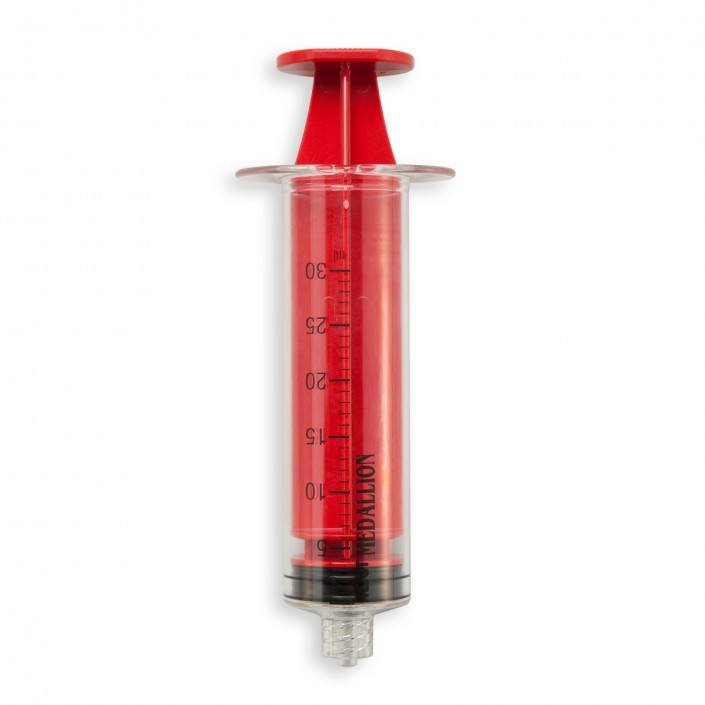 Merit's Red Medallion Syringe 30mL- Customizations Available